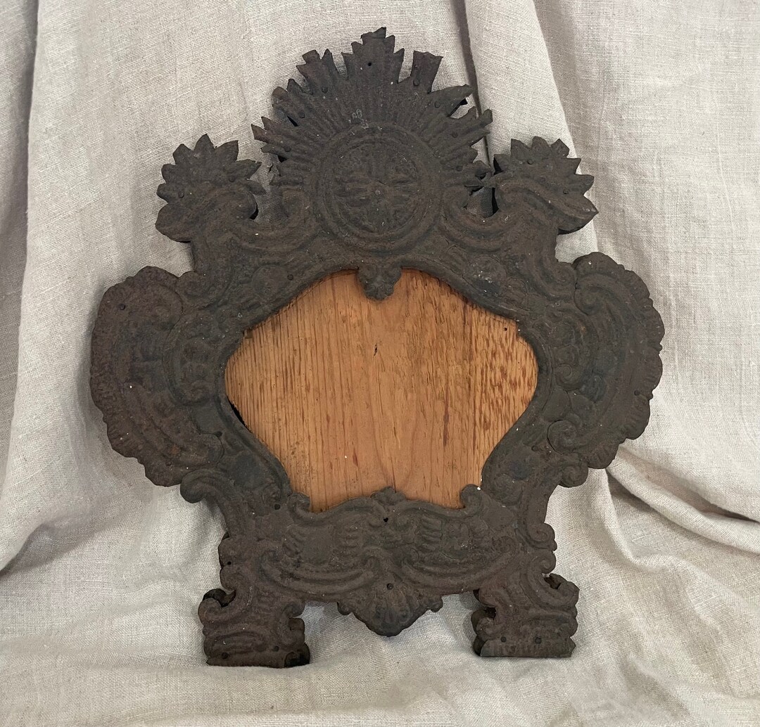 RARE FIND Very Early Antique Tin Frame - Etsy