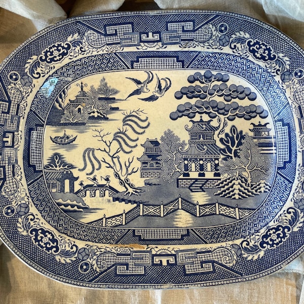 Early Blue Willow - Etsy