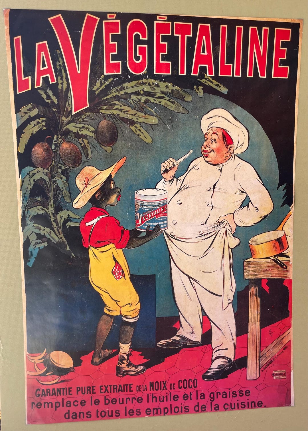 Authentic French Culinary Poster La Vegetaline - Etsy
