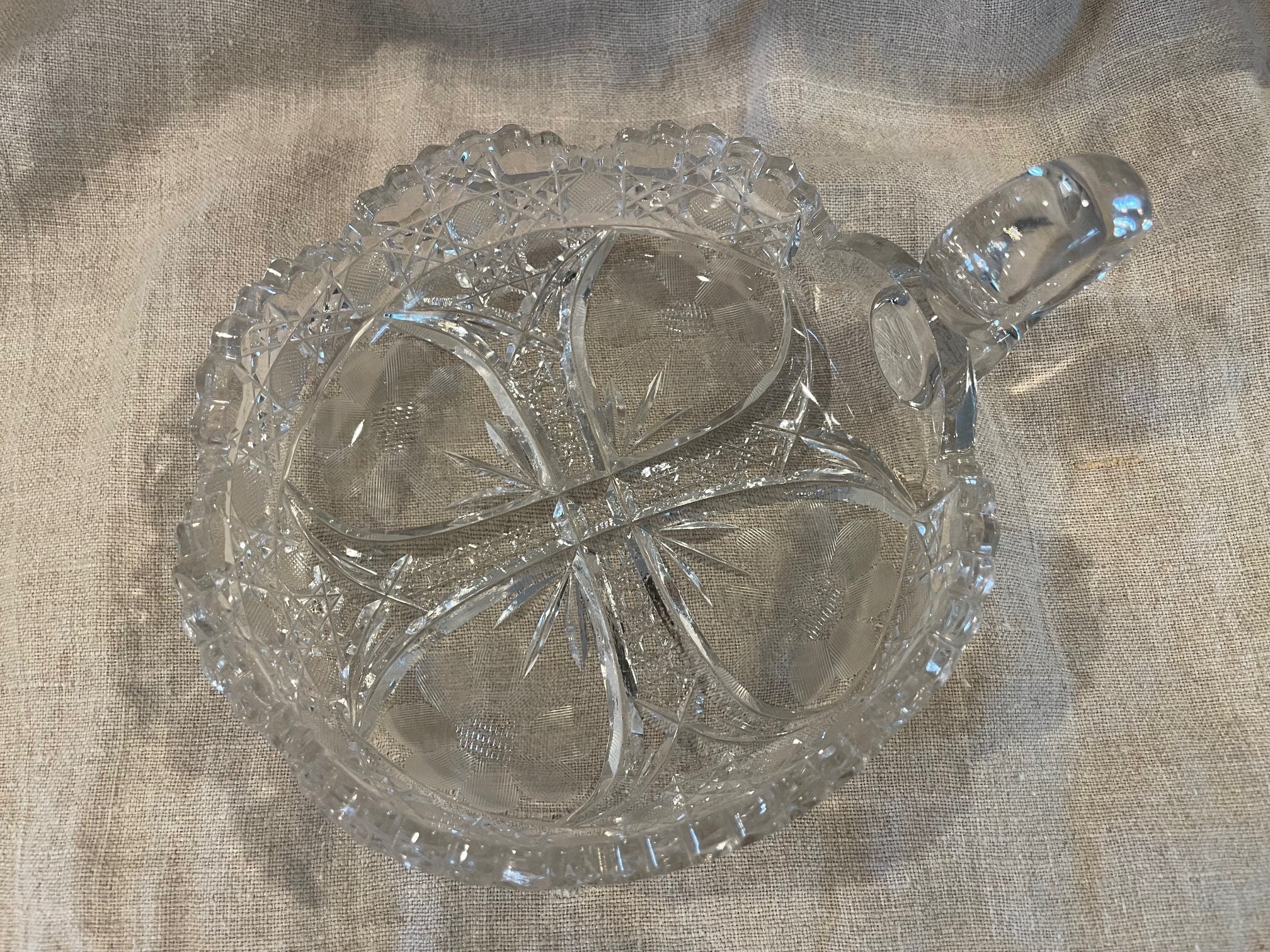 Victorian Era Antique Cut Lead Crystal Sweets / Nuts Dish - Etsy