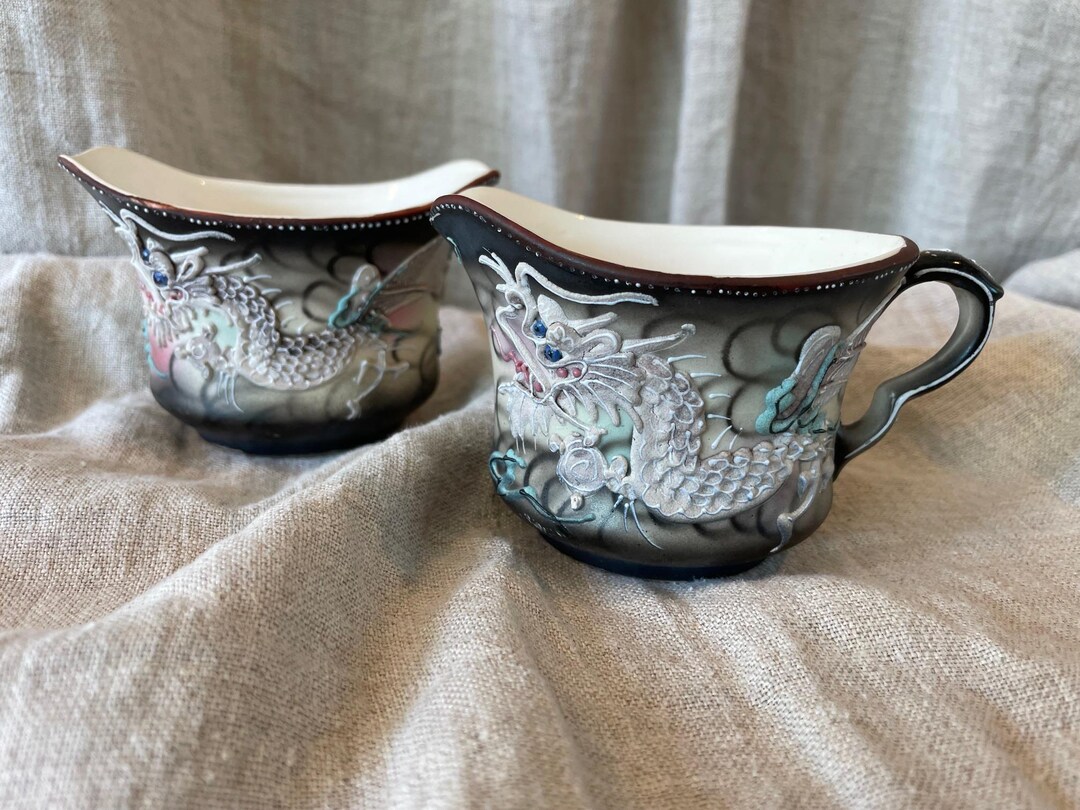 Antique / Vintage Japanese Dragon Ware Dragonware Cream & Sugar - Etsy
