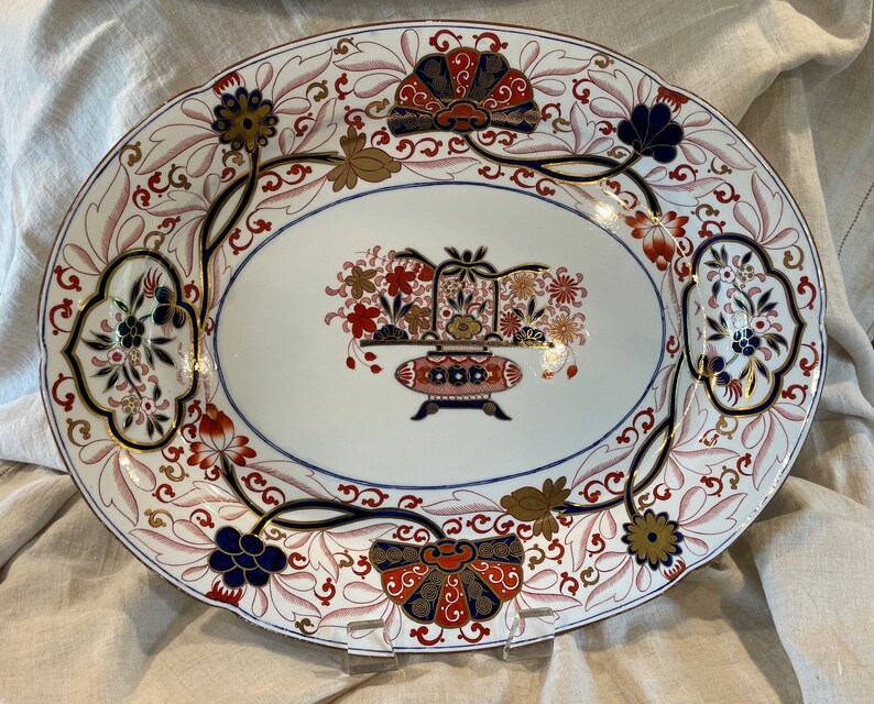 RARE FIND XL Antique Spode Imari Pattern 2283 Service / Banquet Platter ...