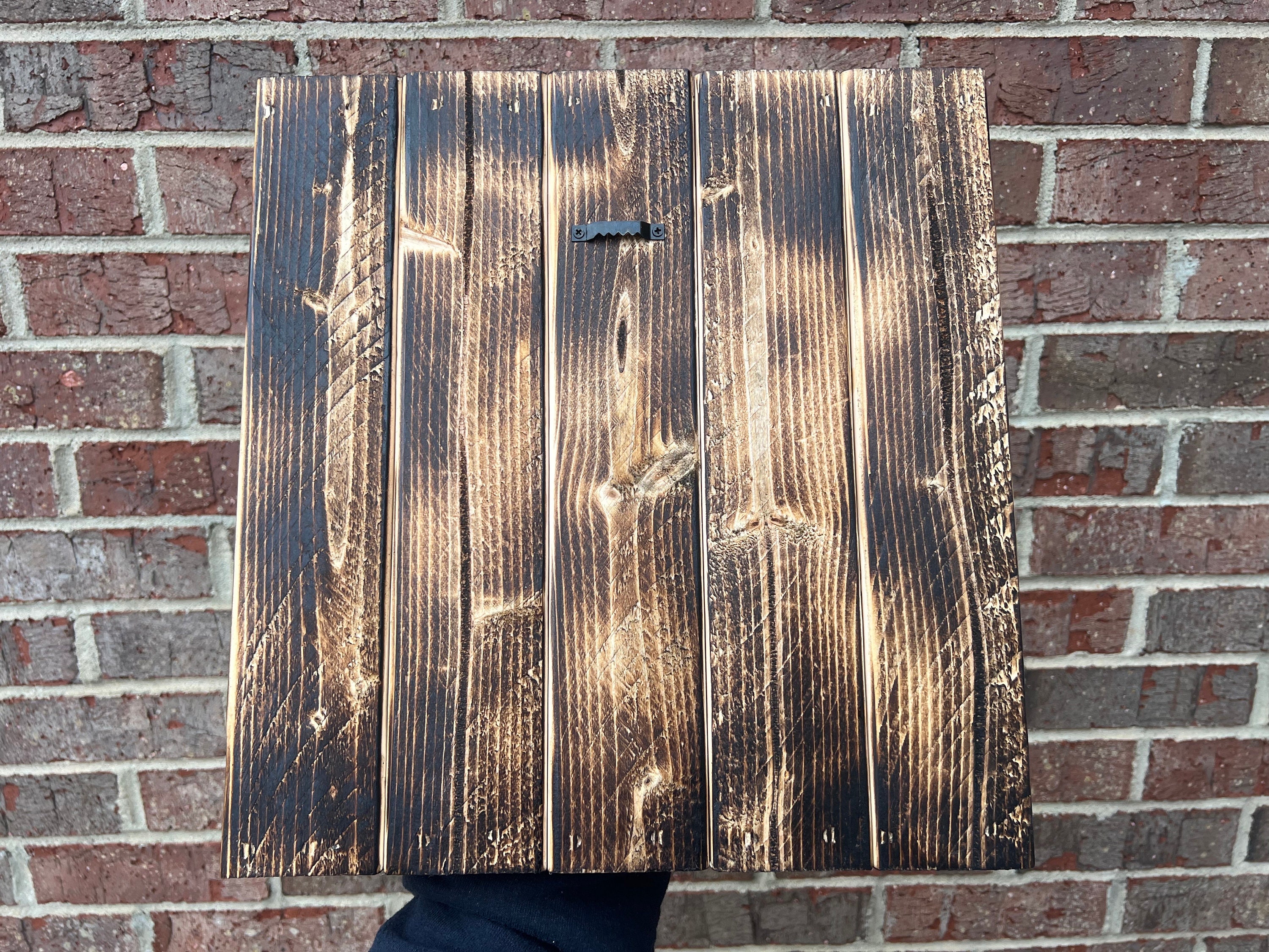 Rustic European Mount Wall Plaque Torched Wood - Etsy