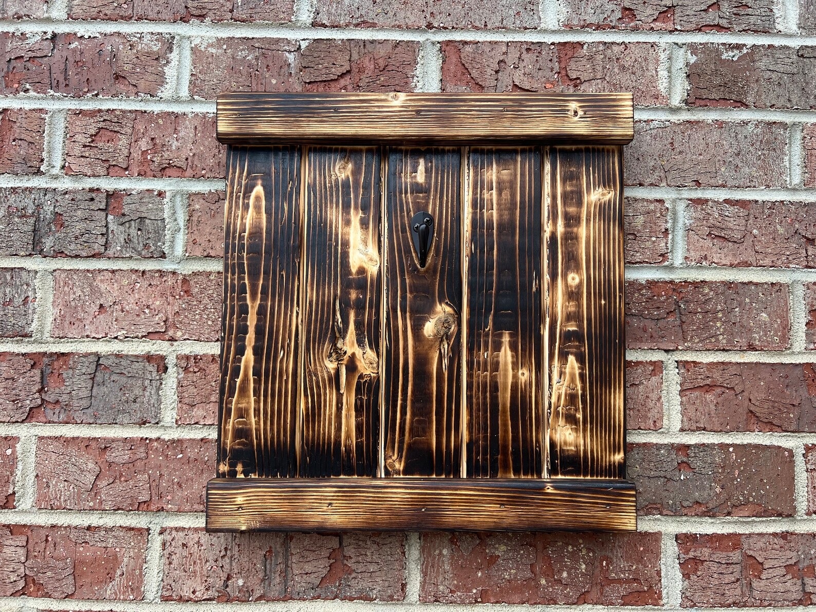 Rustic European Mount Wall Plaque - Torched Wood - Etsy