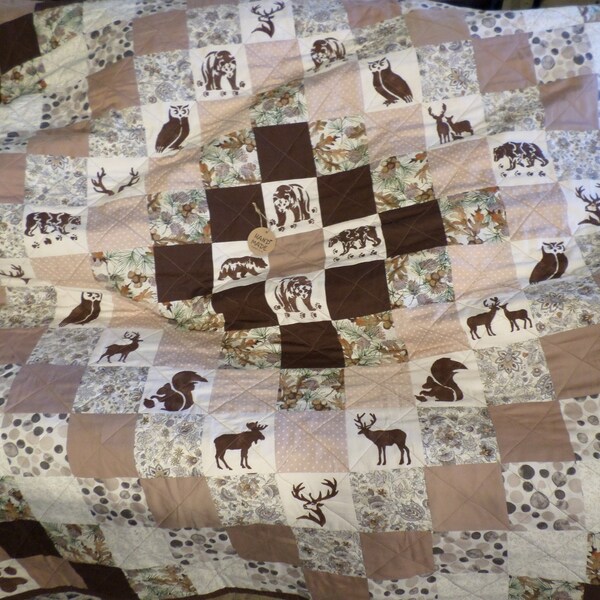 Woodland Quilt - Etsy