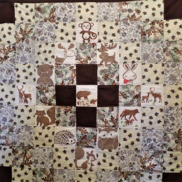 Woodland Creatures Quilt Kit - Etsy