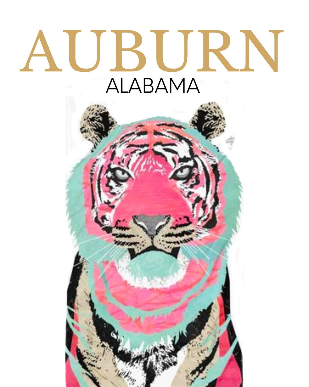 Auburn Alabama Tiger - Etsy