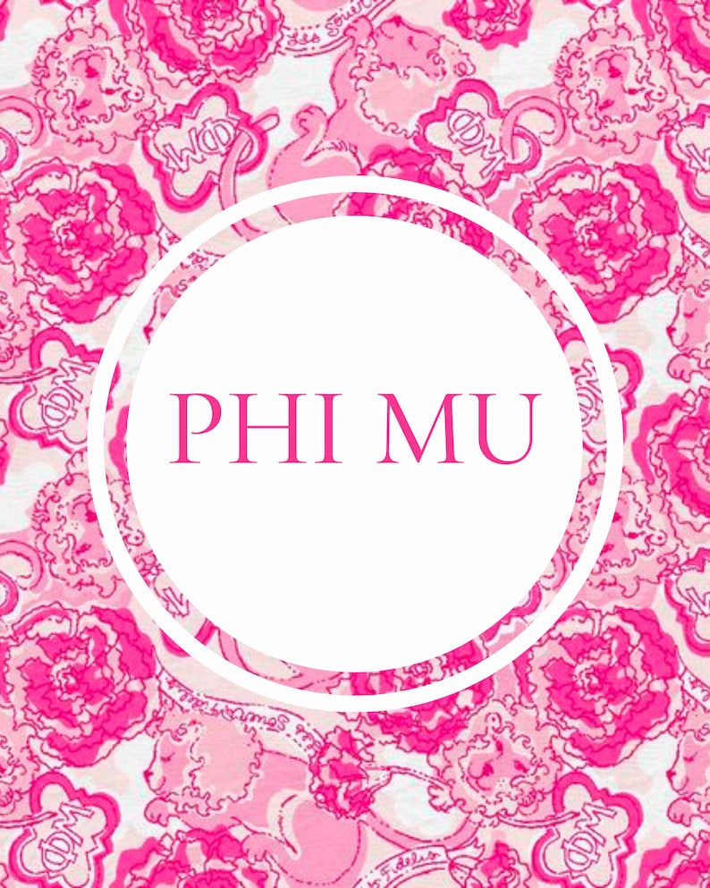 Phi Mu Digital Print - Etsy