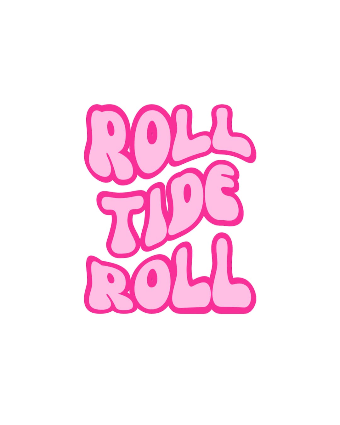 Groovy Roll Tide Roll Digital Download- Transparent Background - Etsy