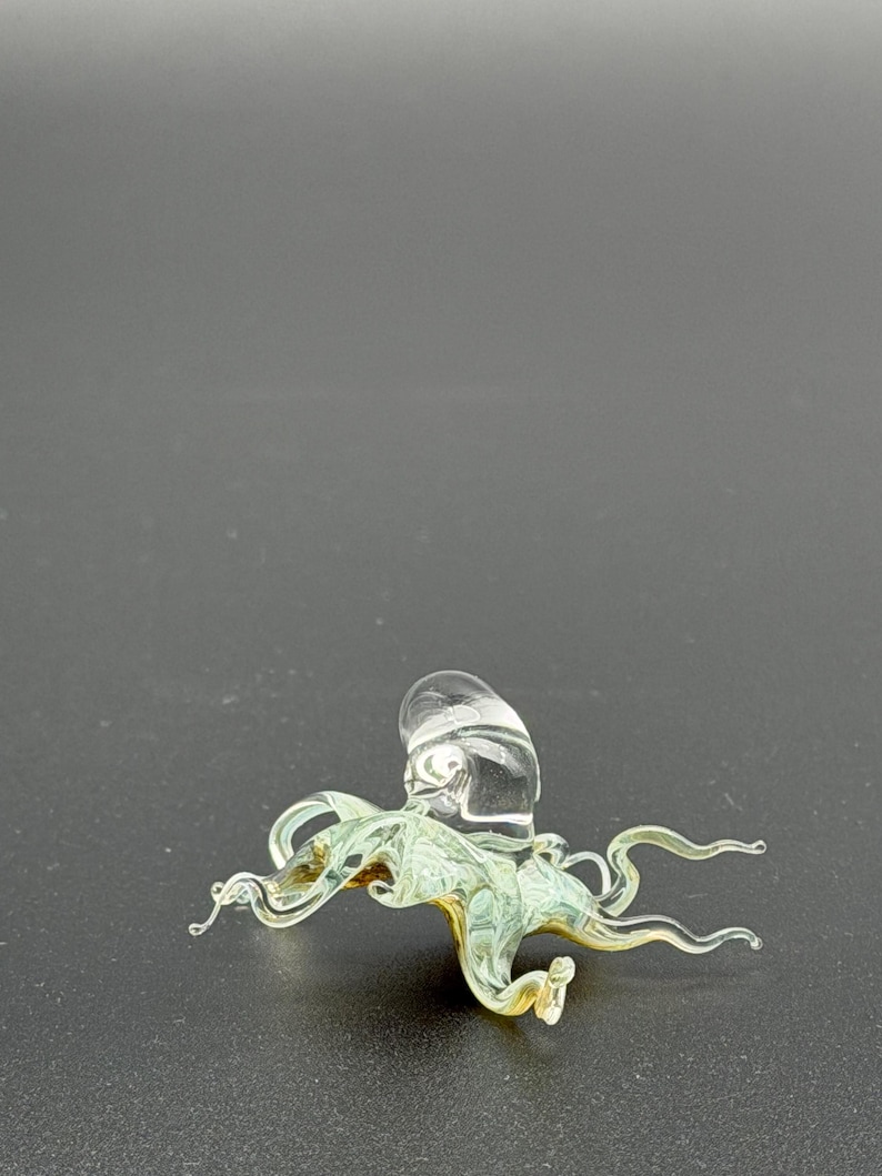 Glass Octopus Sculpture #02 – Mini 3” Sea Creature – Ocean Art Figurine ...