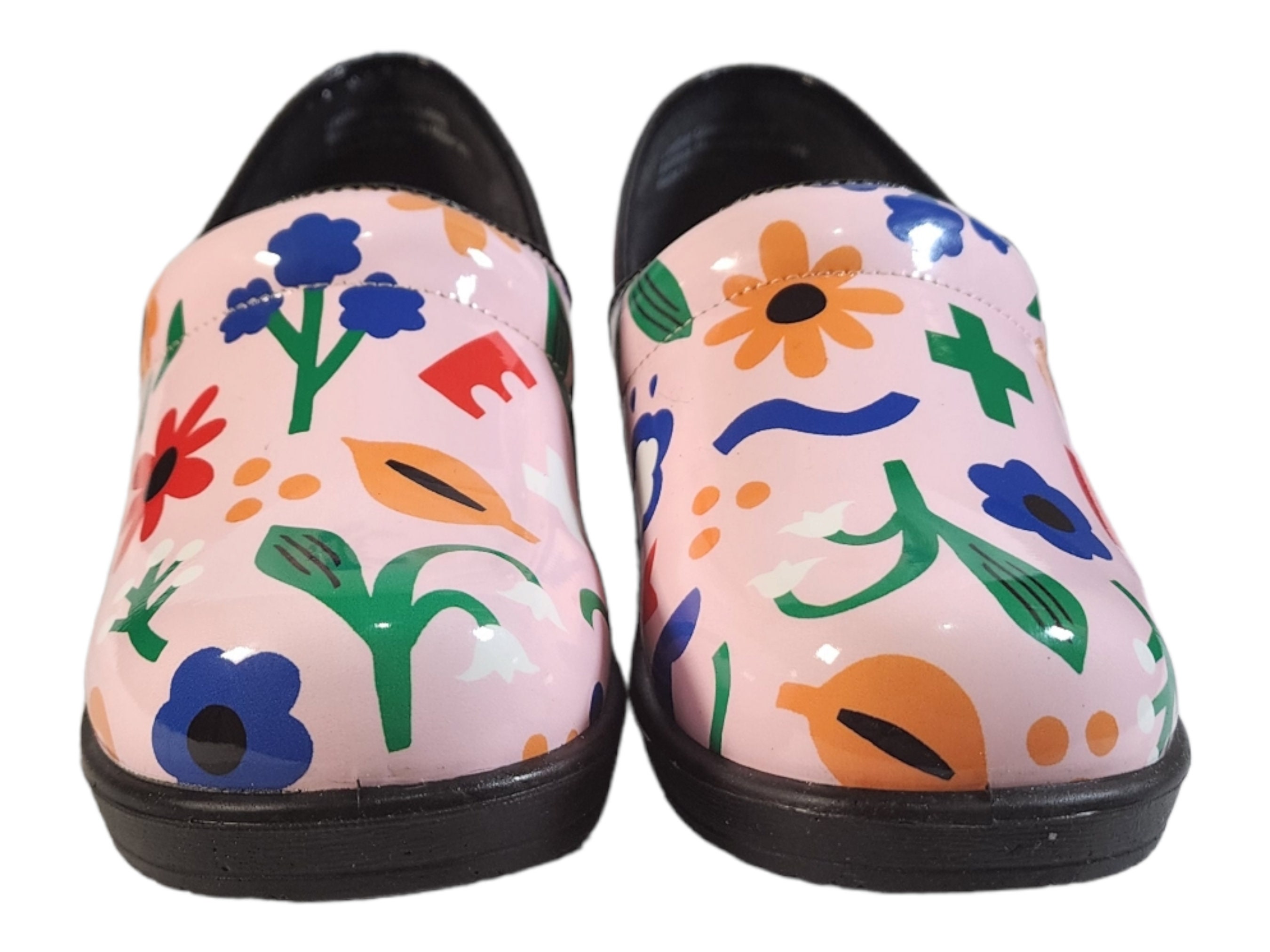 Slip-resistant Women's Clogs: Flower Doodle, Lightweight Nurse Shoes - Etsy