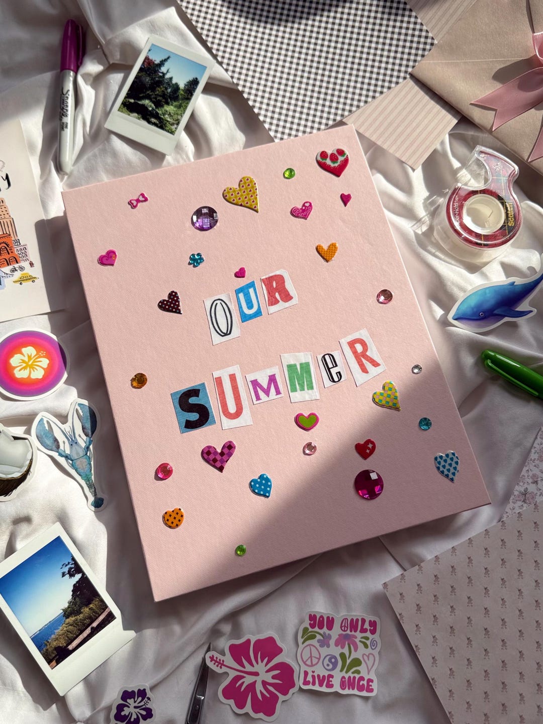 Our Summer Scrapbook, Summer Memory Journal, 110 Sheets, 11 X 8.5 ...