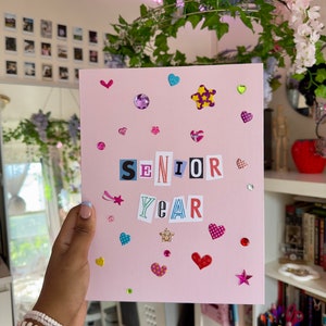 Senior Year Scrapbook, School Memory Journal, 110 Sheets, 11 X 8.5 ...