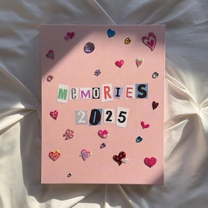Memories 2025 Scrapbook, Hardcover Memory Book, 110 Sheets, 11 X 8.5 ...