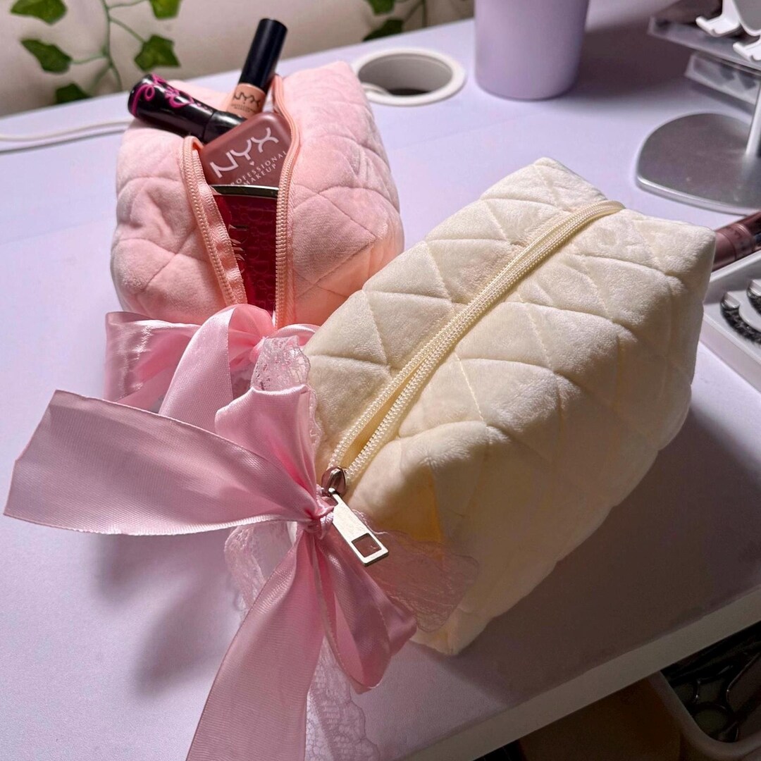 Isabella Oversized Pouch, Puff Pattern, Portable Makeup Bag - Etsy