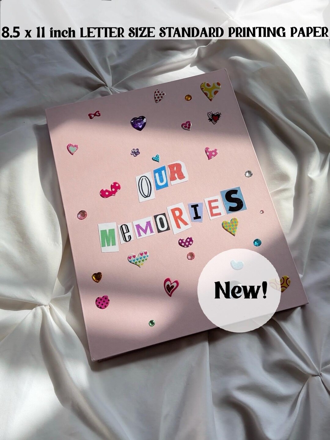 Our Memories Letters, PRINTABLE Scrapbook Letters, Digital Download - 8 ...
