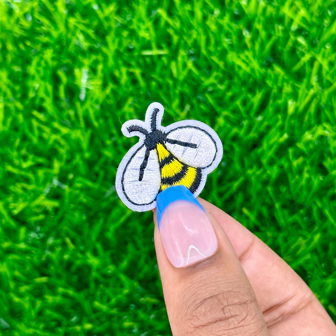 Bee Iron-on Patch 6-pack Insect Patch - Etsy