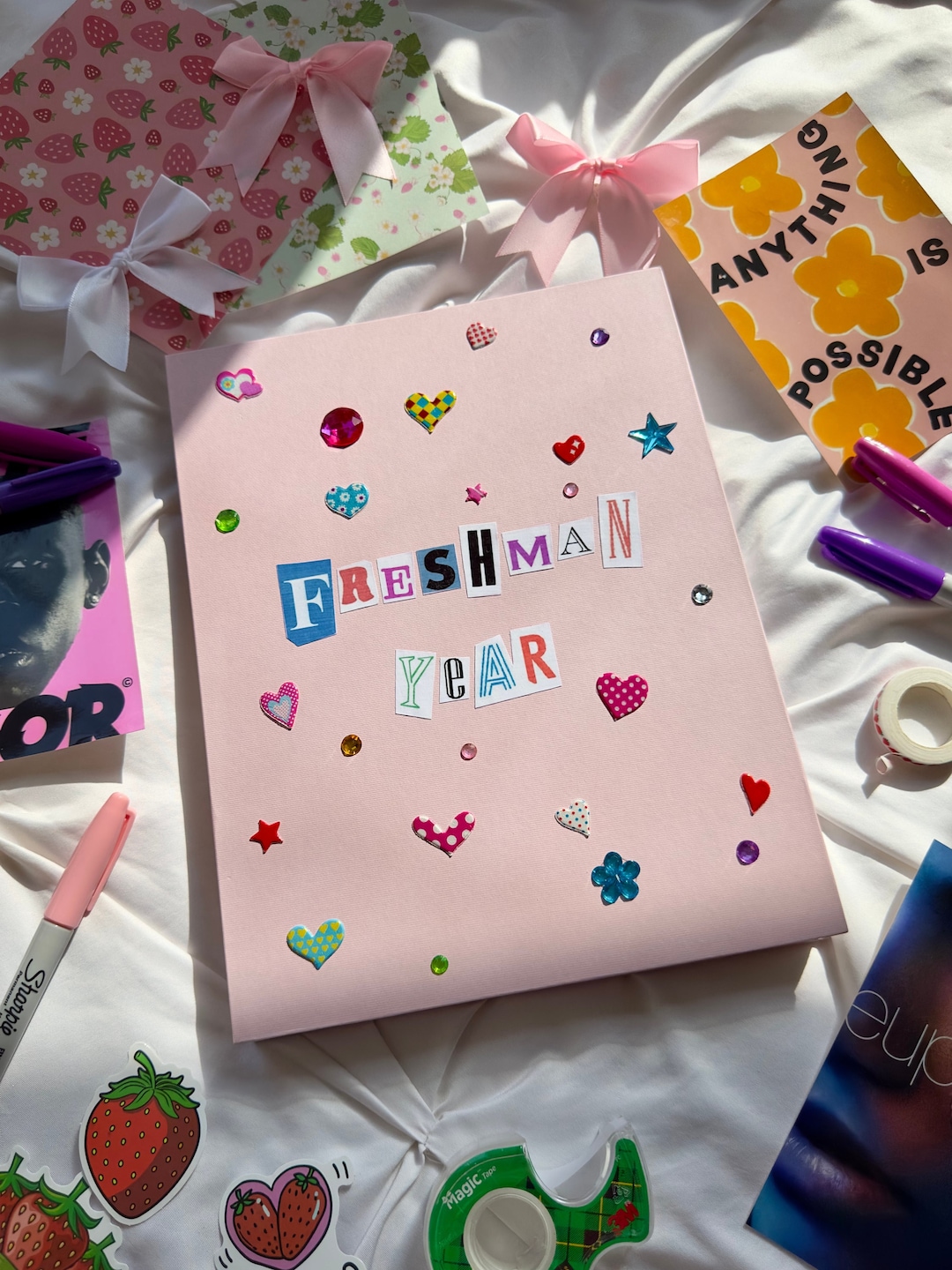 Freshman Year Scrapbook, College Memory Journal, 110 Sheets, 11 X 8.5 ...