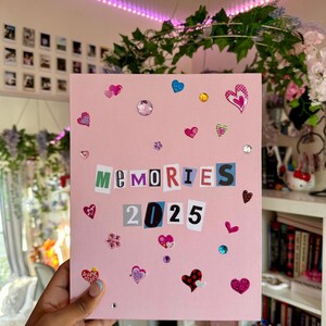 Memories 2025 Scrapbook, Hardcover Memory Book, 110 Sheets, 11 X 8.5 ...