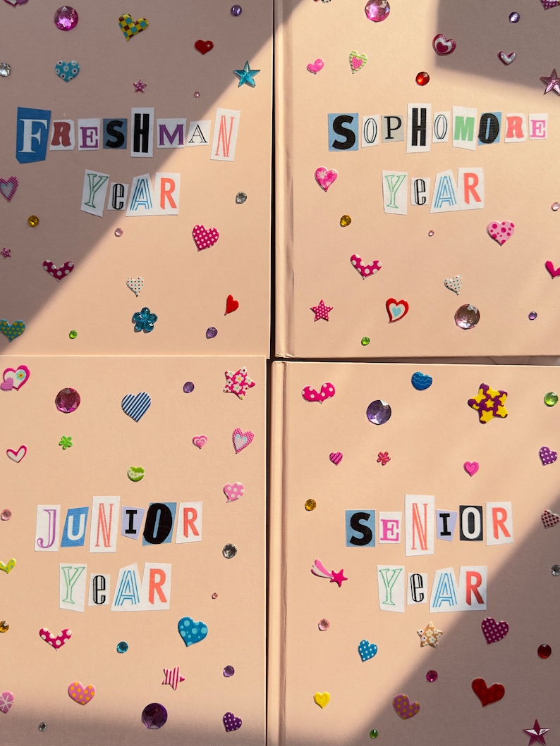 Freshman Year Scrapbook, College Memory Journal, 110 Sheets, 11 X 8.5 ...