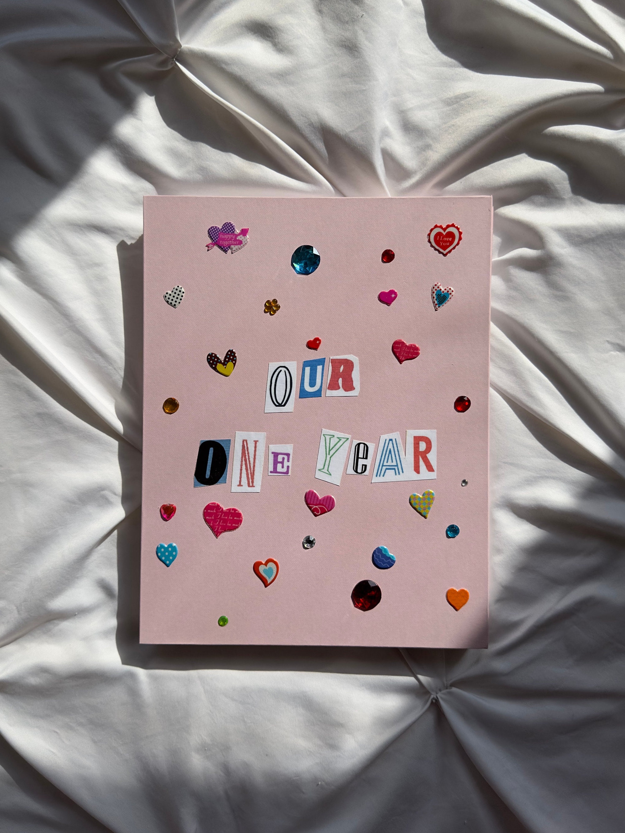 Our One Year Scrapbook, First Anniversary Scrapbook Gift, 110 Sheets ...