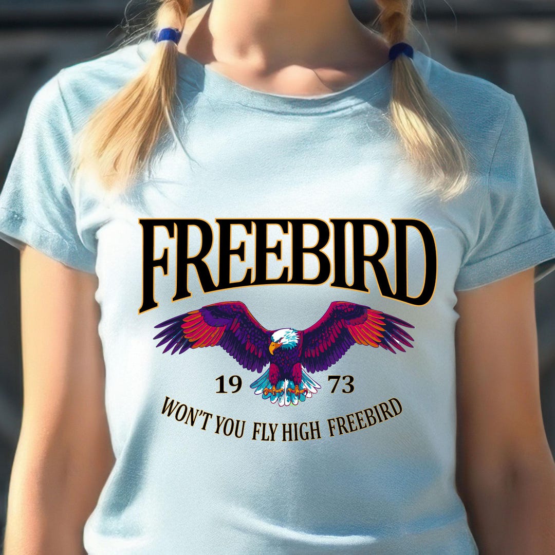 Freebird 1973 Shirt | Won't You Fly High Graphic Tee | Vintage Rock ...