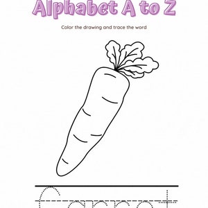 Alphabet Coloring Book for Kids - Etsy