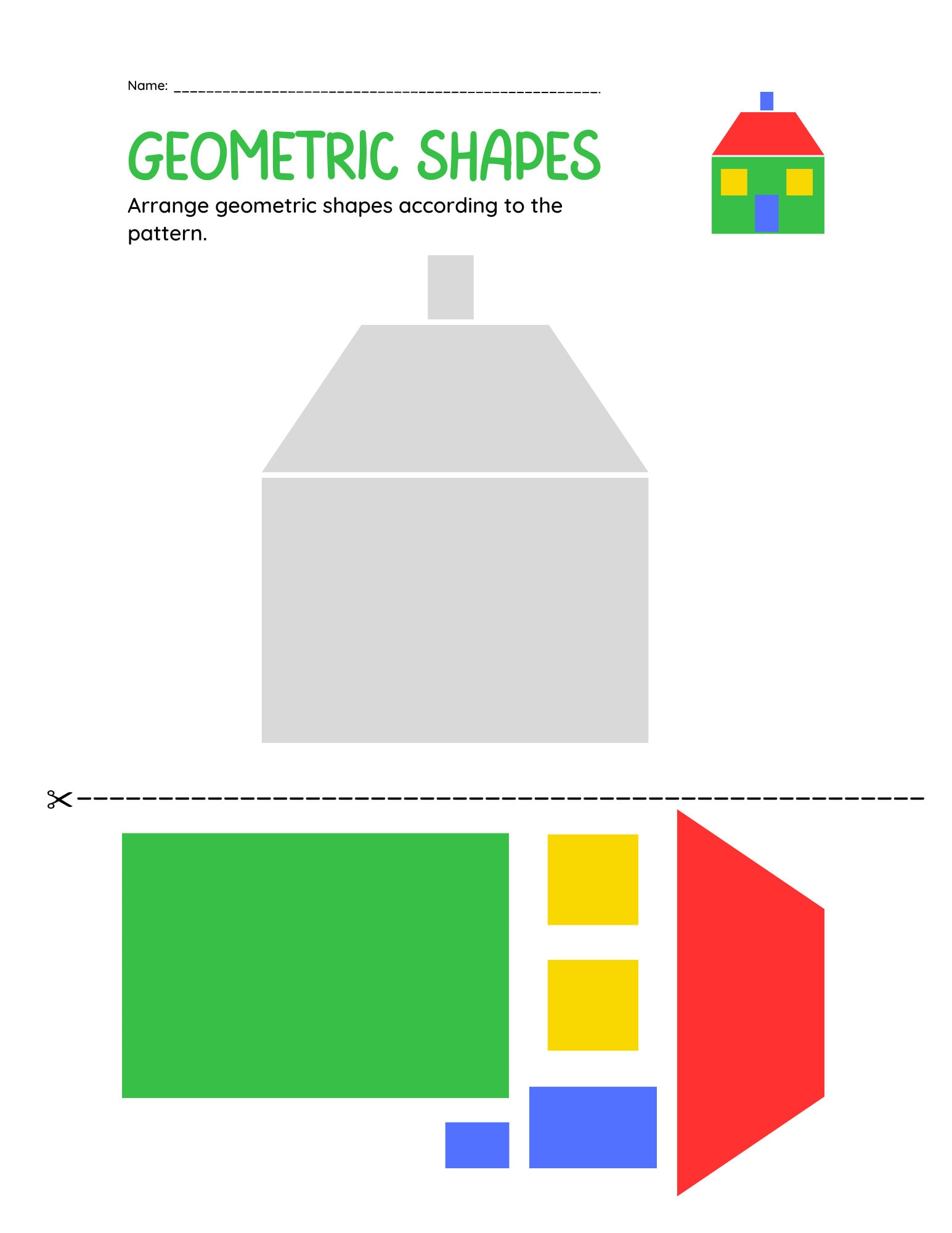 Fun Geometric Shape Puzzles - Etsy