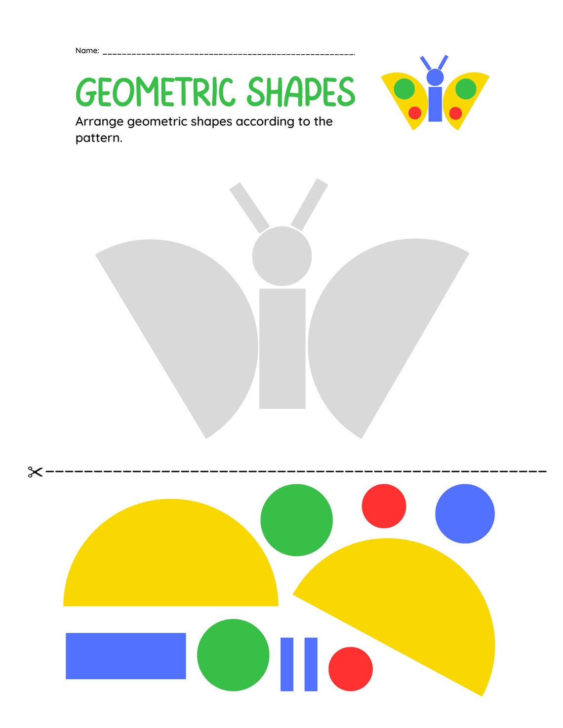 Fun Geometric Shape Puzzles - Etsy