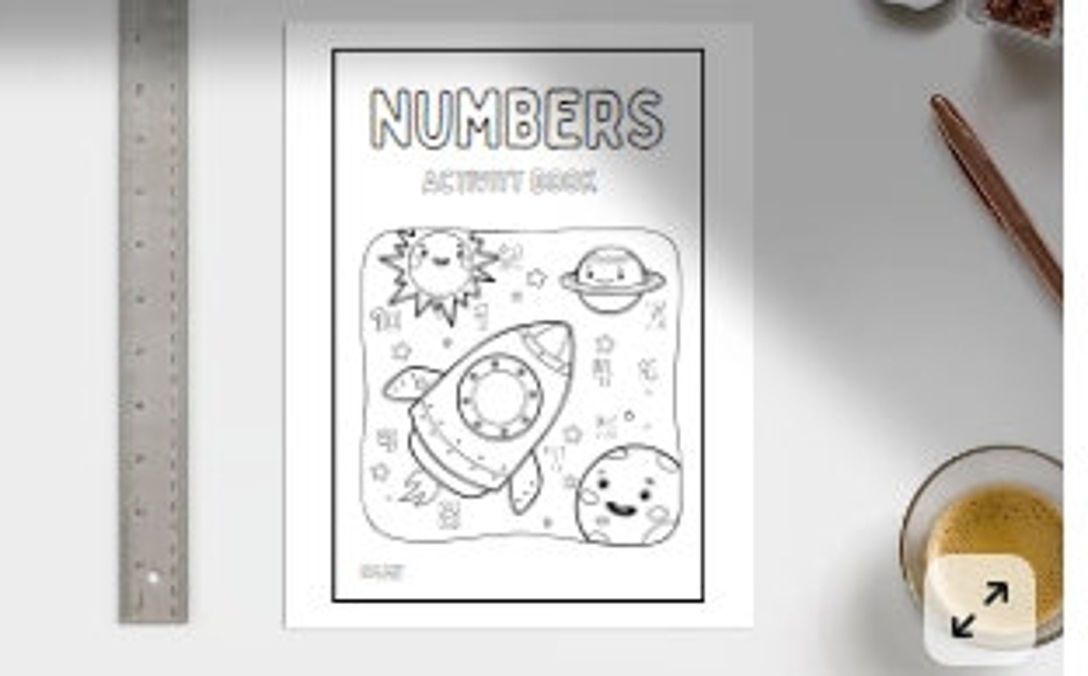 Numbers Activity Book for Kids - Etsy