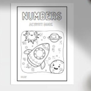 Numbers Activity Book for Kids - Etsy