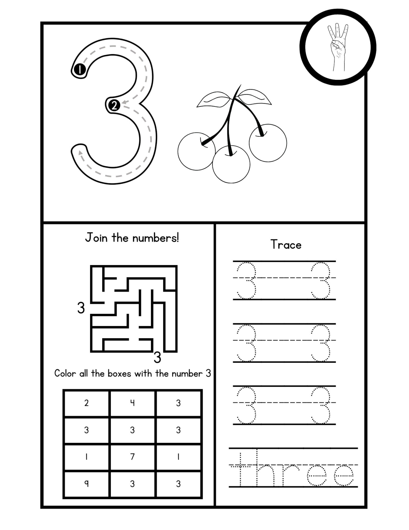 Numbers Activity Book for Kids - Etsy