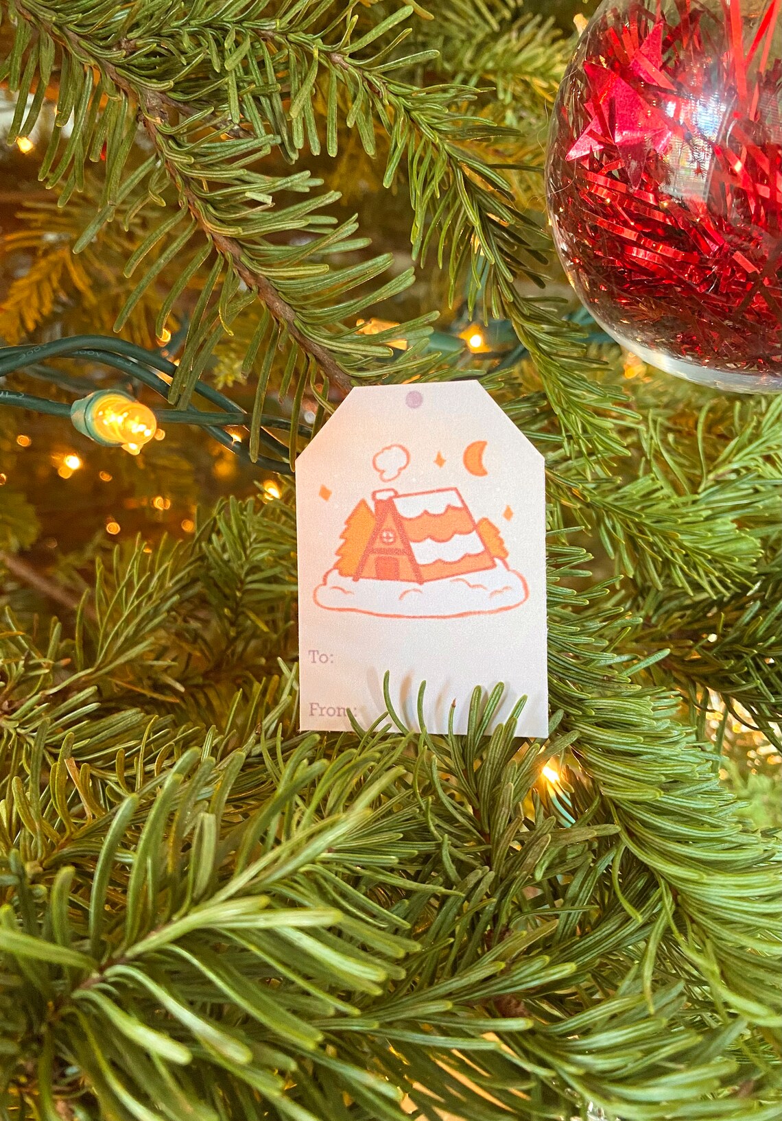 Christmas Gift Tags, Cute Kawaii Stationary, Winter Holiday Festive - Etsy