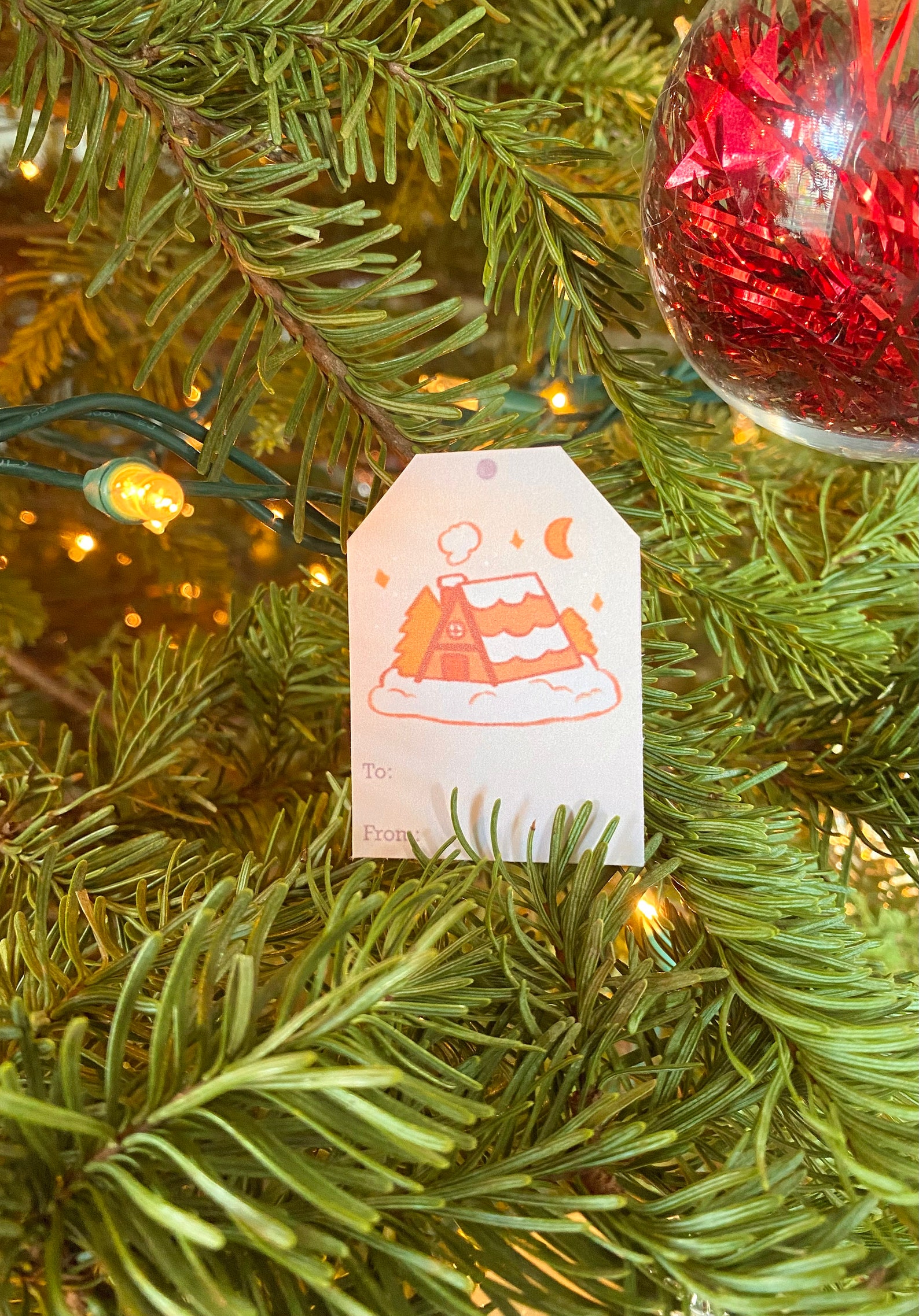 Christmas Gift Tags, Cute Kawaii Stationary, Winter Holiday Festive - Etsy