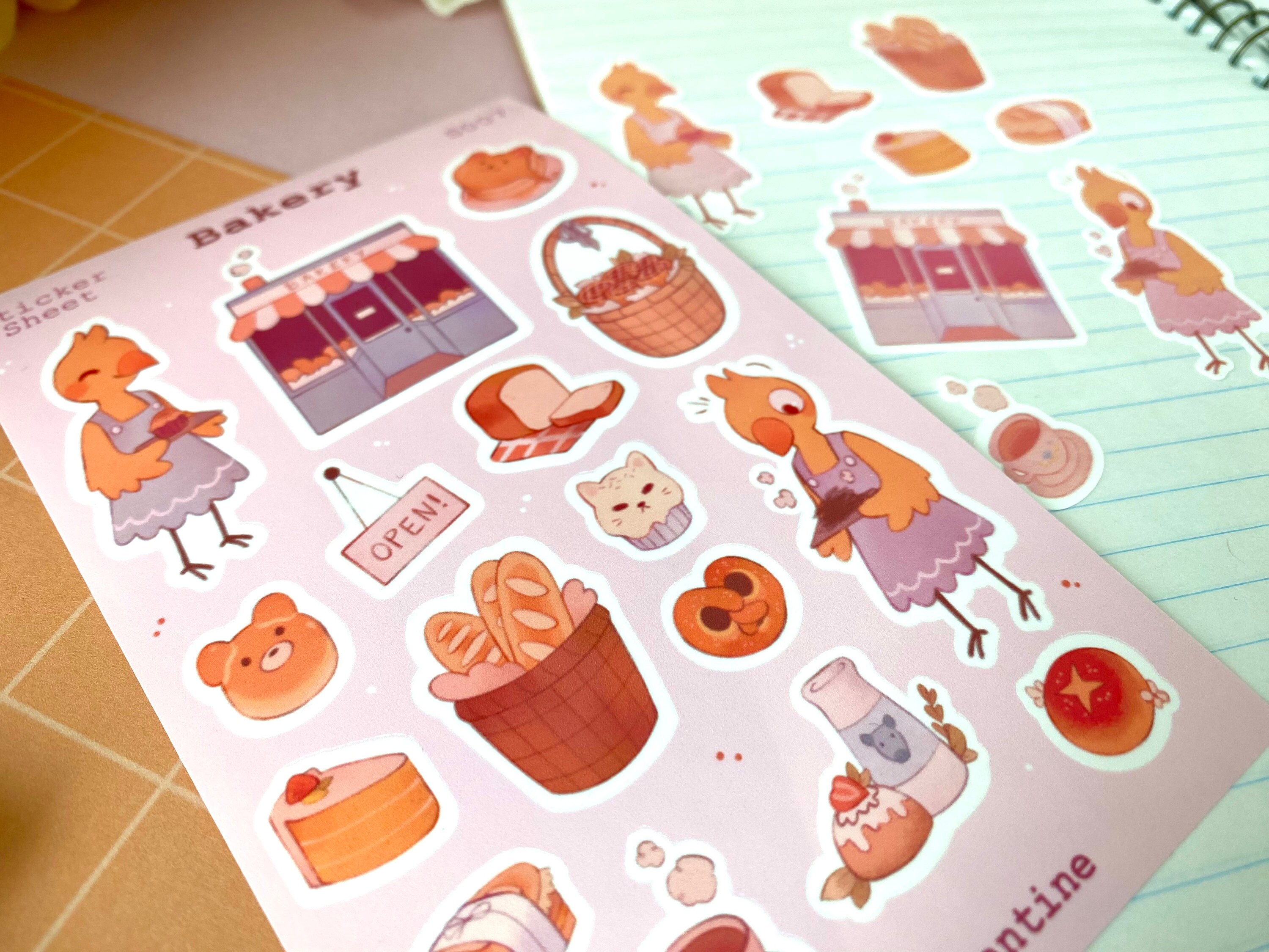 Bakery Stickers, Cute Kawaii Stationary, Journal Planner, Food Dessert ...