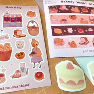 Bakery Stickers, Cute Kawaii Stationary, Journal Planner, Food Dessert ...