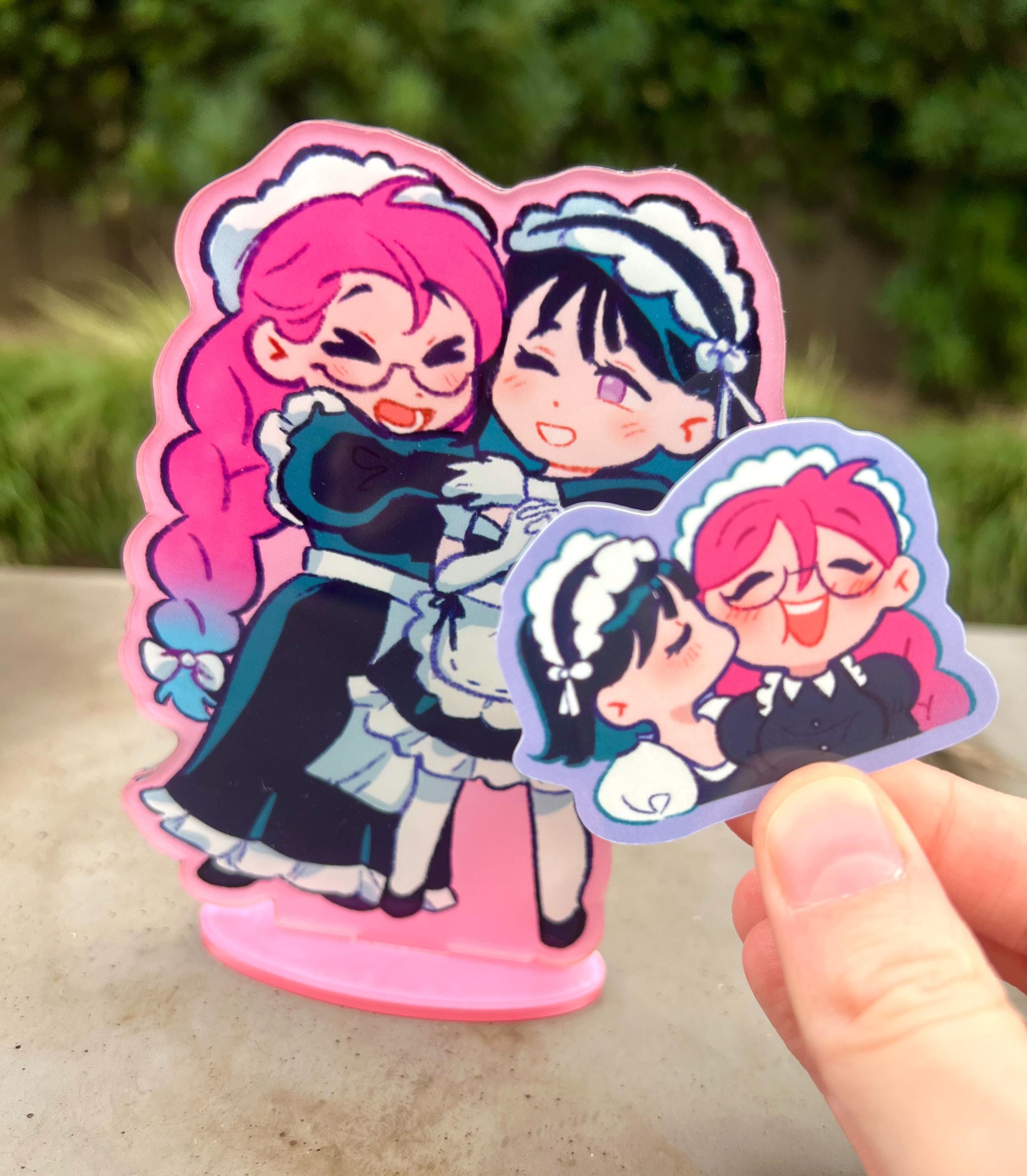 Mizisua Alien Stage Acrylic Standee, Maid Figure - Etsy