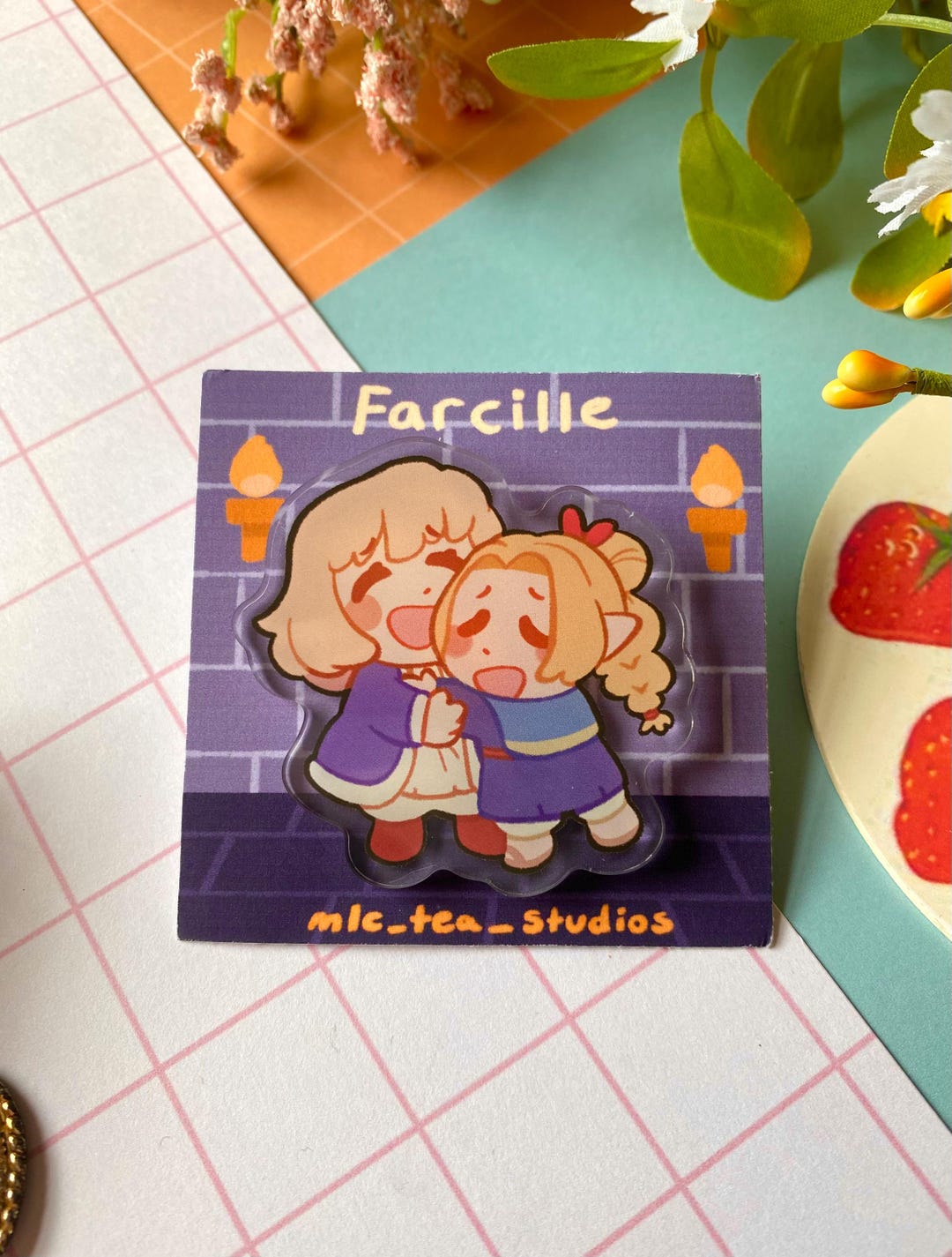 Farcille Dungeon Meshi Acrylic Pin, Anime Manga Kawaii - Etsy