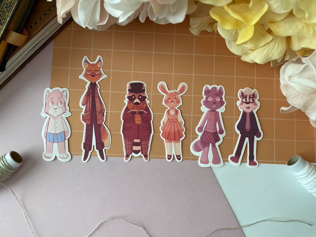 Animal Friends Sticker, Cute Kawaii, Journal, Planner Stationary ...