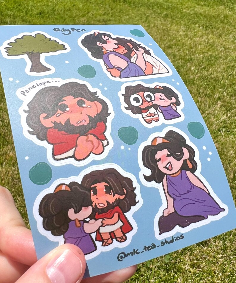 Odyssey Sticker Set, Odysseus and Penelope, Greek Mythology - Etsy