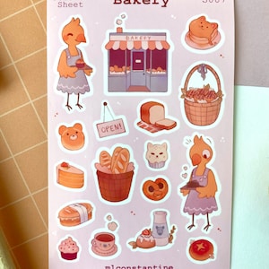 Bakery Stickers, Cute Kawaii Stationary, Journal Planner, Food Dessert ...
