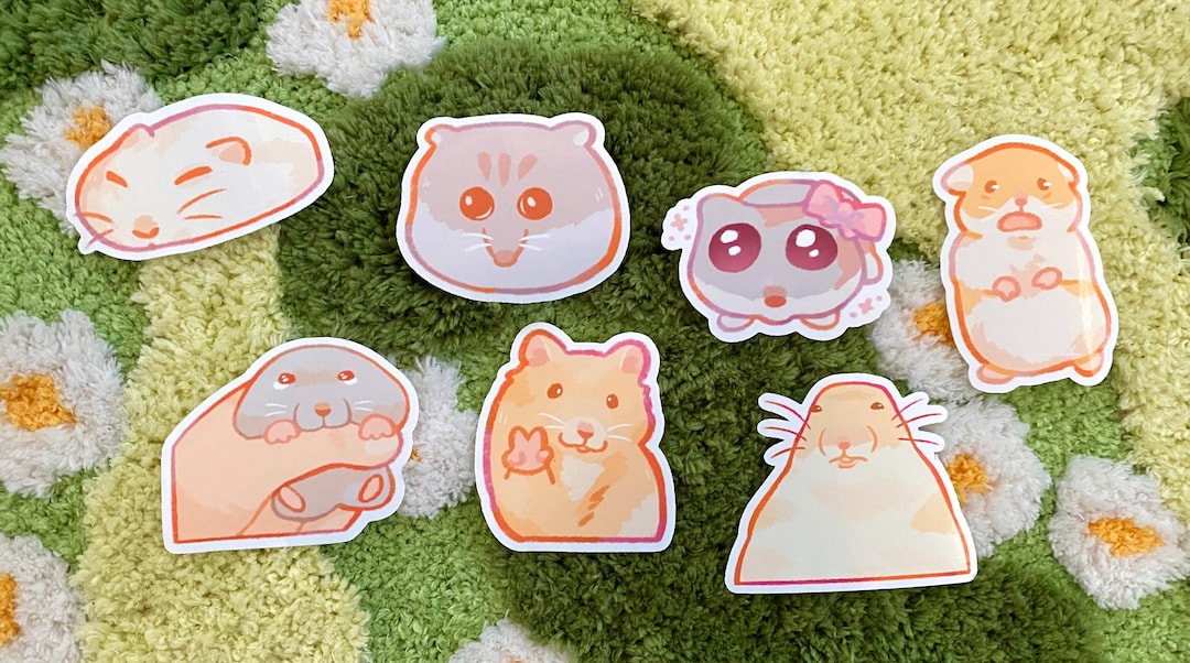 Hamster Meme Stickers, Cute Kawaii Stationary, Tiktok Pets Funny - Etsy