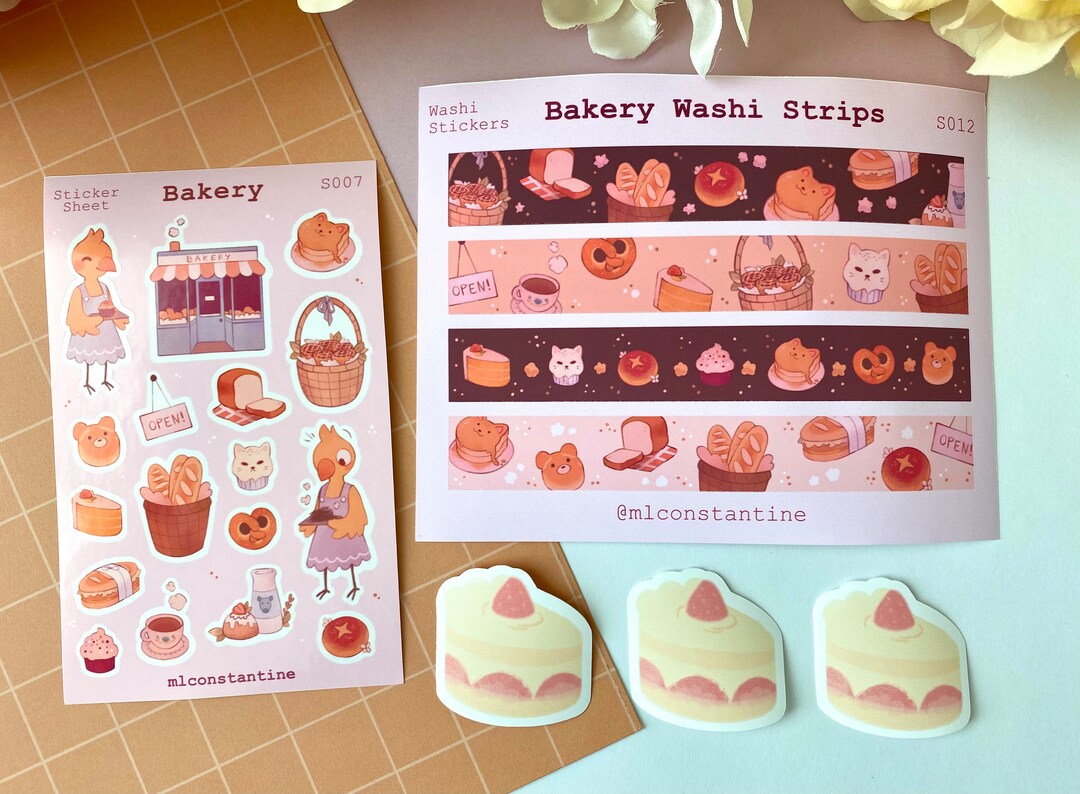 Bakery Stickers, Cute Kawaii Stationary, Journal Planner, Food Dessert ...