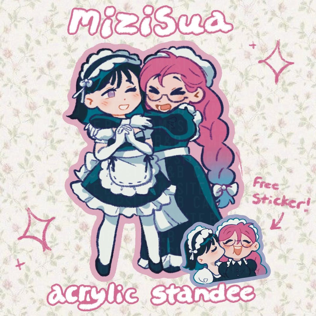 Mizisua Alien Stage Acrylic Standee, Maid Figure - Etsy