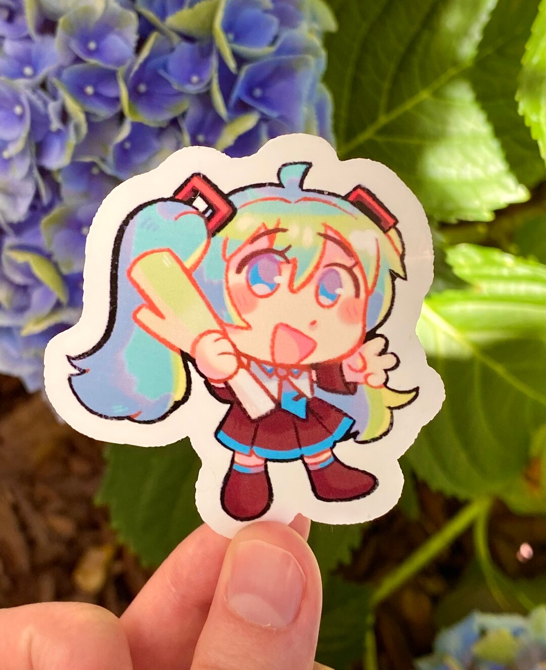 Hatsune Miku Vocaloid Sticker, Cute Kawaii Stationary, Planner Journal ...