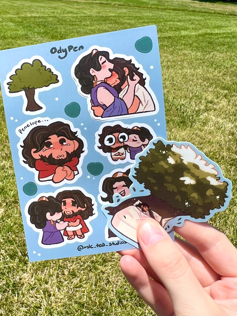 Odyssey Sticker Set, Odysseus and Penelope, Greek Mythology - Etsy