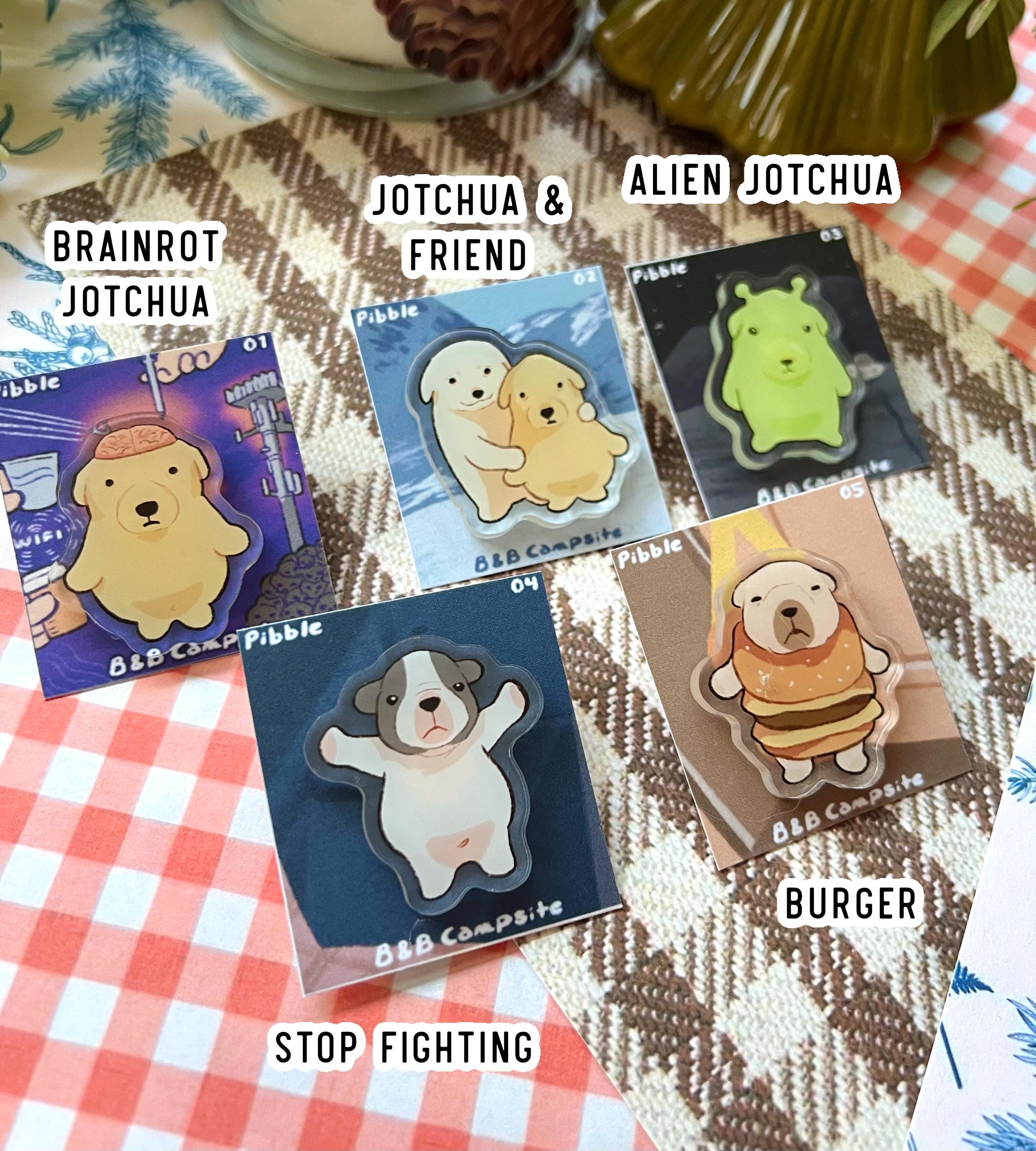 Pibble Acrylic Pins, Cute Kawaii, Dog Meme Tiktok Gift Animal ...