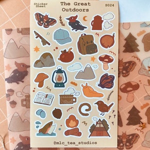 Camping Stickers, Cute Kawaii Stationary, Travel Journal, Planner ...