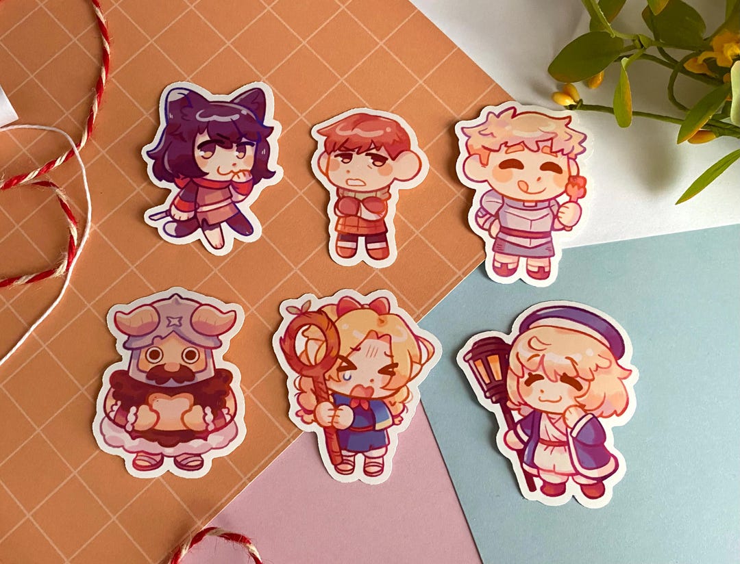Dungeon Meshi Chibi Stickers, Kawaii Anime Manga Art - Etsy