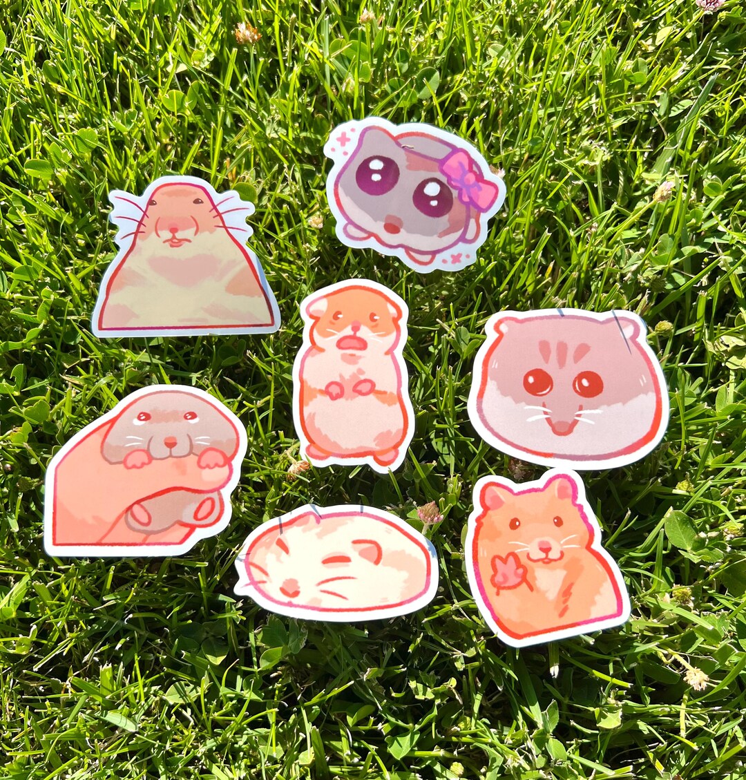 Hamster Meme Stickers, Cute Kawaii Stationary, Tiktok Pets Funny - Etsy